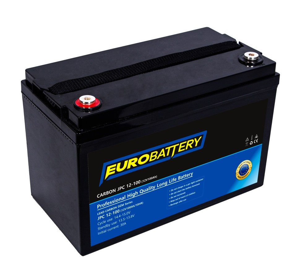 12v-100ah АКБ карбоновый EuroBattery JPC12-100 DZM (12в 100Аг ...