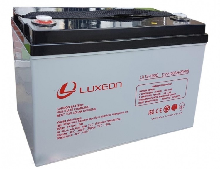 LUXEON (LX12-100C) 12V 100Ah, 12В 100Ач АКБ низкие цены, доставка вся ...